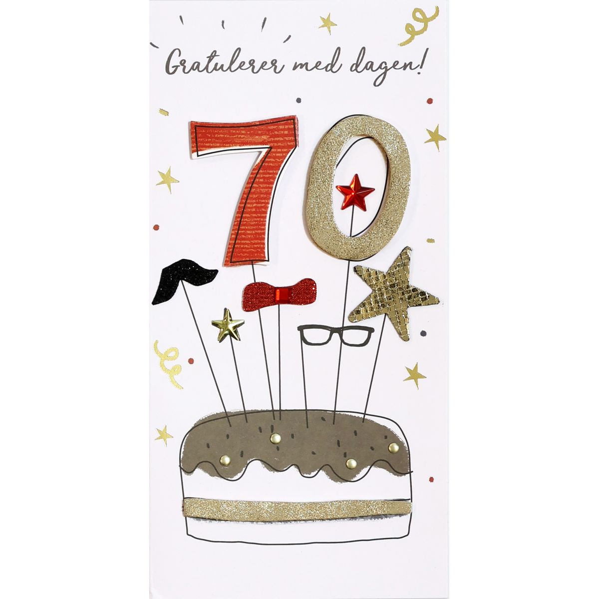 HÅNDL,KORT, HJERTELIGE GRATU,SOMMERFUGL, CHAMPAGNE